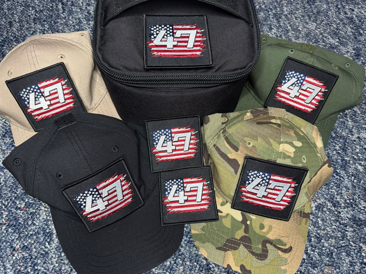 3"x3" USA 47th Flag Embroidered Patch – LPGWORKS LLC